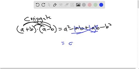 Solved Explain Why Multiplying √ 2 X 3 By Its Conjugate Results In An
