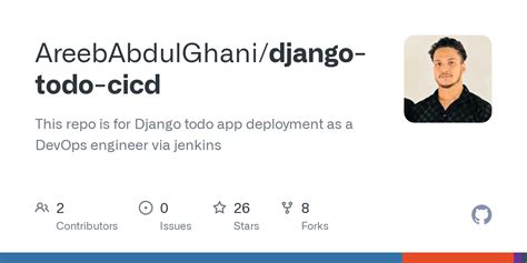 github areebabdulghani django todo cicd this repo is for django todo