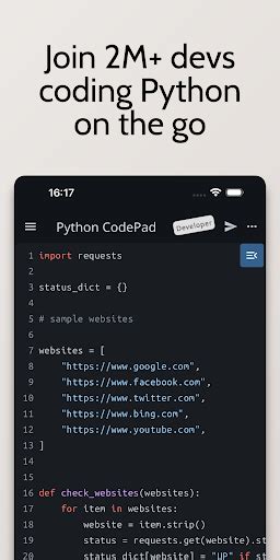 Python Coding Editor And Ide App لأجهزة الكمبيوتر ماك Windows 11 10 8 7 تنزيل مجاني