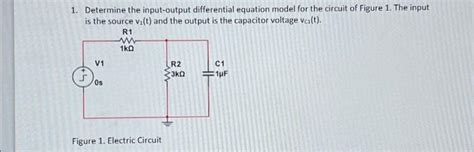 Solved Determine The Input Output Differential Equation Chegg