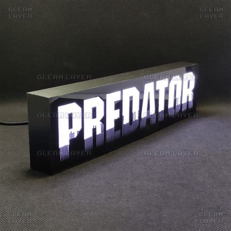 Predator Movie Led Light Sign Gleam Layer