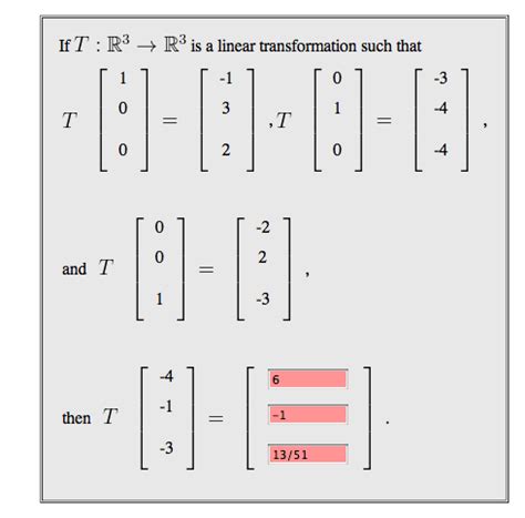Solved If T R3 R3 Is A Linear Transformation Such That Chegg Com