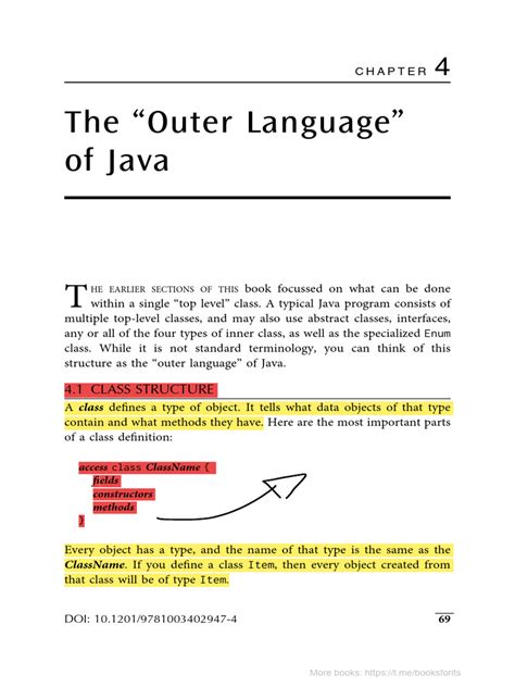 Quick Java Classe Structure Pdf Class Computer Programming Inheritance Object Oriented
