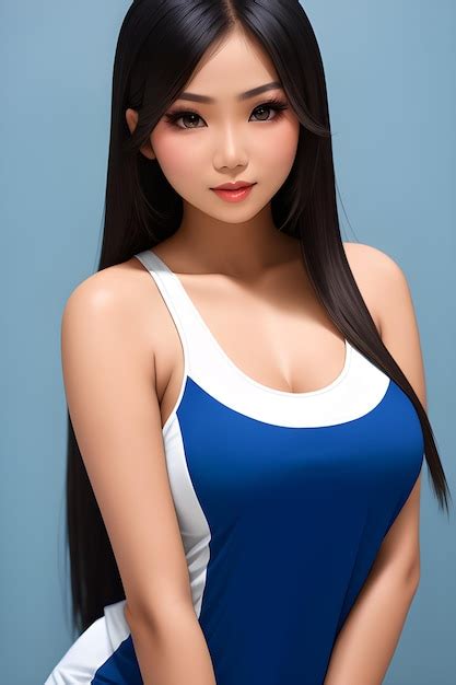Premium Ai Image Beautiful Asian Anime Girl