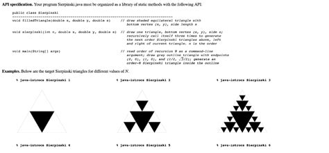 Write A Program That Plots A Sierpinski Triangle As Chegg