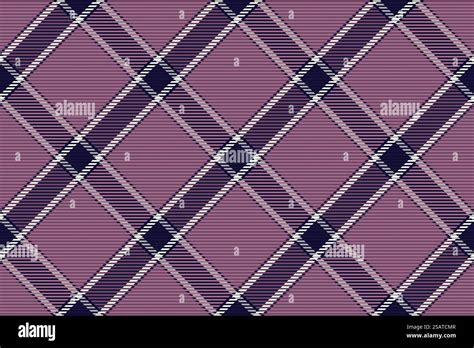 Plaid Pattern Seamless Check Fabric Texture Stripe Square Background Vector Textile Design