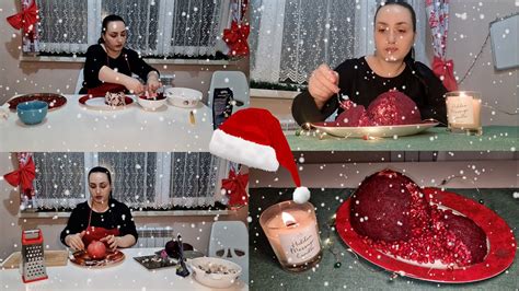 Նուռ աղցան🌲 Ամանորյա սեղանի զարդը🎅 Youtube