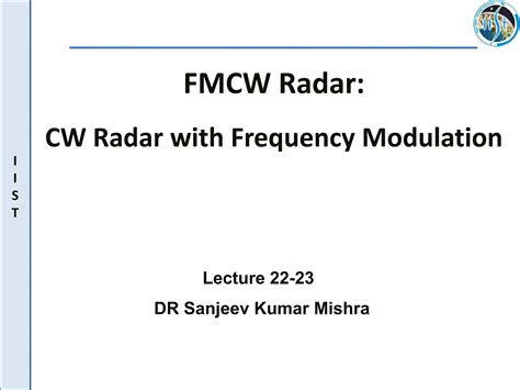 Frequency Modulated Continuous Wave Radar Pdf
