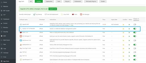 Database Backup Failed To Run For Aapanel Version 709 Aapanel Free Hosting Control Panel