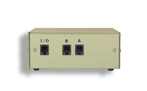 2 Way RJ45 Manual Data Switch Denco Design Inc