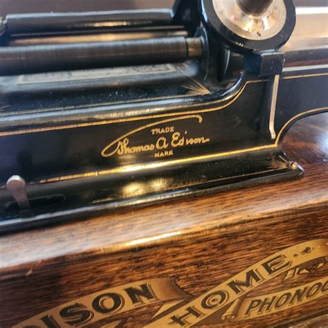 Antique Thomas Edison Home Phonograph W Cylinders Tested