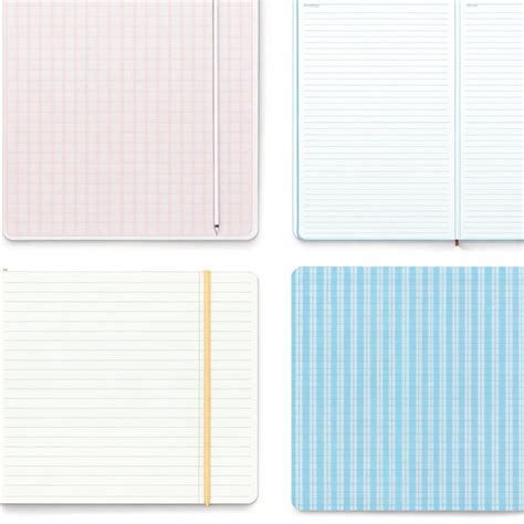 Premium AI Image Vector Blank Sheet Of Lined Notebook Paper Set