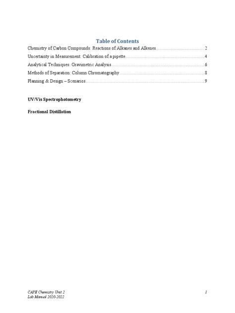unit 2 lab manual chemistry pdf chromatography alkene