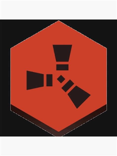 RUST Game Icon Logo Pin By MarvinHsk Redbubble