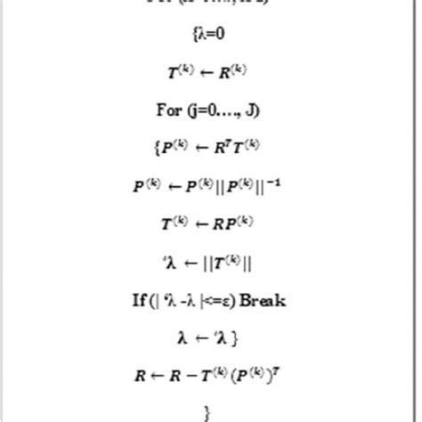 Niplas Pca Algorithm Pseudo Code Download Scientific Diagram