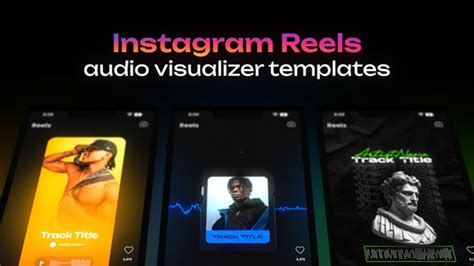 Instagram Audio Visualizer Template Pack 5 Vertical Audio Visualizers