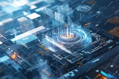 Detailed 3d Model Of Aidriven Financial Analysis System With Digital Algorithms Premium Ai