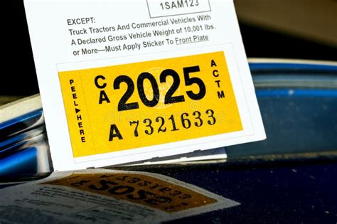 Dmv California Registration Tag 2025 Sticker Attached To Renewal