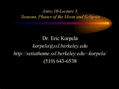 Astro 10 Lecture 3
