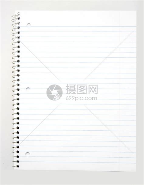 纸螺旋笔记本上白色孤立高清图片下载 正版图片503010057 摄图网