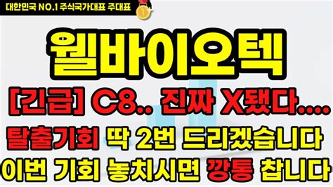 웰바이오텍 주가전망 Youtube