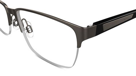 Hackett Mens Glasses Hackett Regent Gunmetal Square Metal Stainless