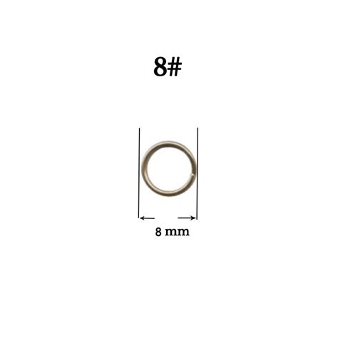 Oloey 50pcsset Key Ring Split Rings Stainless Ste Vicedeal