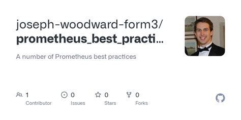 Github Joseph Woodward Form3 Prometheus Best Practices A Number Of