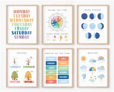 Classroom Decor Bundle Set Of 30 Educational Posters Etsy Uk