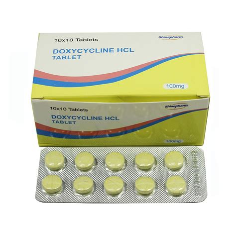 Antibiotics Medicines Doxycycline Hyclate Tablet 100mg Shinepharm Doxycycline Hyclate Tablet