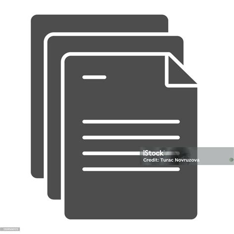 문서 용지 솔리드 아이콘입니다 흰색으로 격리된 페이지 벡터 그림입니다 사무실 노트 문말 스타일 디자인 웹 및 응용 프로그램을 위해 설계 Eps 10 아이콘에 대한 스톡 벡터