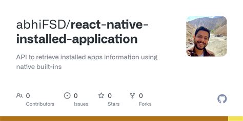 Github Abhifsdreact Native Installed Application Api To Retrieve