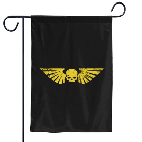 Warhammer 40k Imperial Guard Golden Symbol Garden Flags