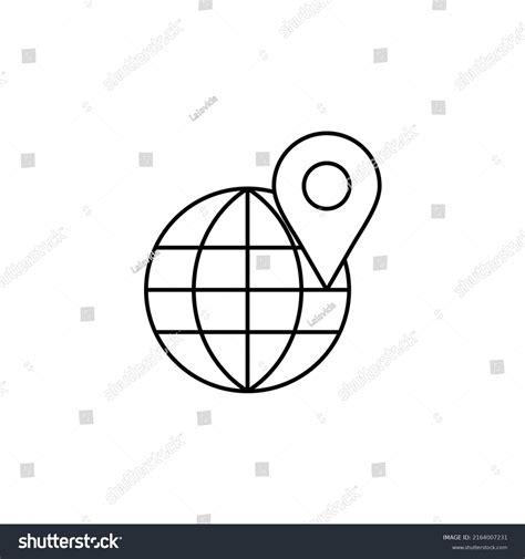 Gps Map Navigation Direction Thin Line Stock Vector Royalty Free 2164007231 Shutterstock