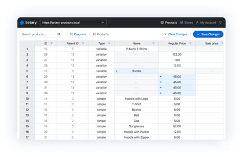 Bulk Edit Woocommerce Products And Variations With Setary