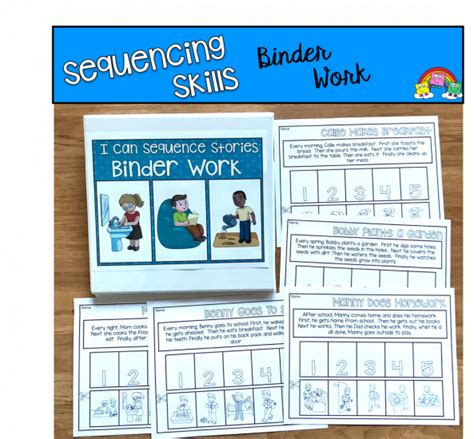 Sequencing Activities Interactive Sorting Mats And Worksheets File Folder Games At