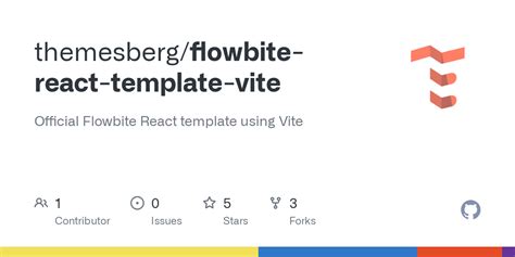 GitHub Themesberg Flowbite React Template Vite Official Flowbite