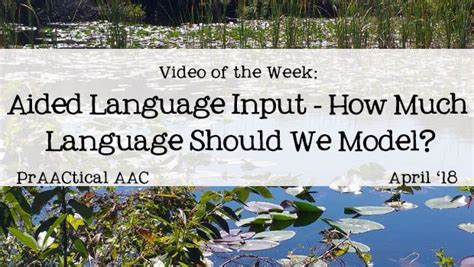Learn The Power Of Aided Language Input