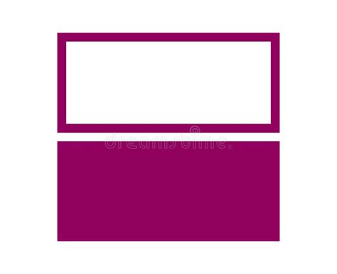 Rectangle Geometric Shape And Rectangle Outline Pink Symbol Stock Vector Illustration Of Black