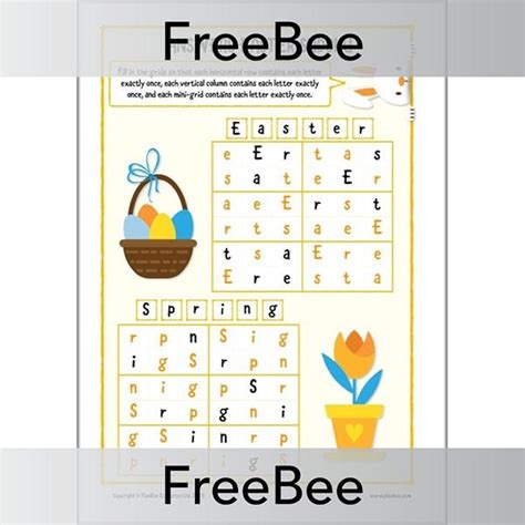 free easter maths challenge sudoku ks2 puzzles by planbee