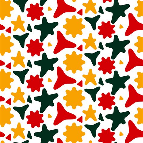 Cute Abstract Background Of Different Colors Triangle Star Flower In