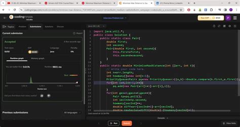 day56 of 100daysofcode minimize max distance to gas station ⏺