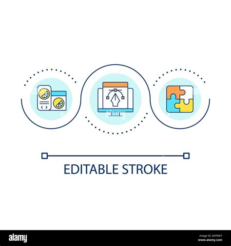 Web Design Evolution Loop Concept Icon Stock Vector Image And Art Alamy