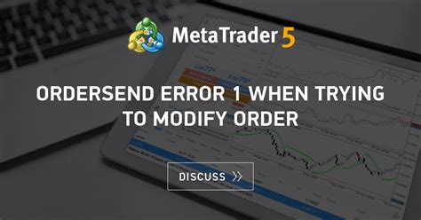 Ordersend Error 1 When Trying To Modify Order Trailing Stop Mql4 And Metatrader 4 Mql4