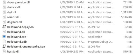 C Publish A Net Core Application As A Portable Executable Pe Stack Overflow
