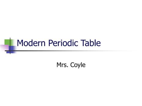2 modern periodic table ppt