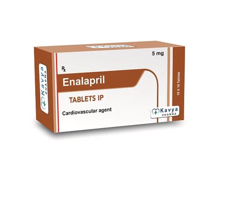 Enalapril 5 Mg Tablet Exporter Kavya Pharma
