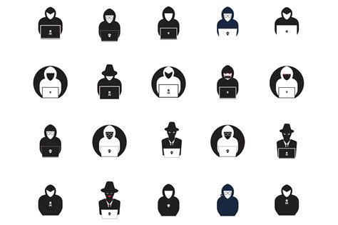 Hacker Icon Logo Vector Background Graphic By Setiyowibowo10 · Creative