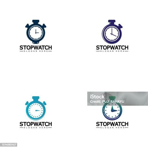 스톱워치 타이머 로고 디자인 벡터 아이콘 기호 그림 템플릿 0명에 대한 스톡 벡터 아트 및 기타 이미지 0명 개념 개념과 주제 Istock