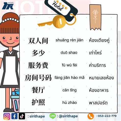 📌🇹🇭😀🇨🇳 ️30 คำศัพท์ในใช้ในโรงแรม 酒店 Jiǔ Diàn 📌🇹🇭😀🇨🇳 ️ ทุกวันอังคาร